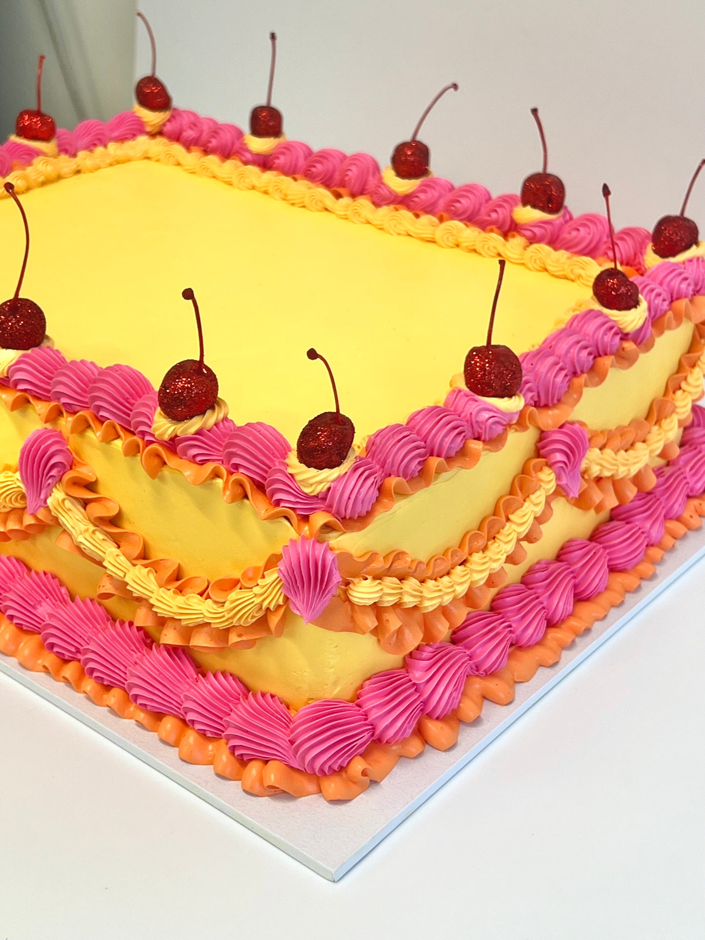 Slab Cake (11" x 14") Lambeth Piping – Whip Cakes